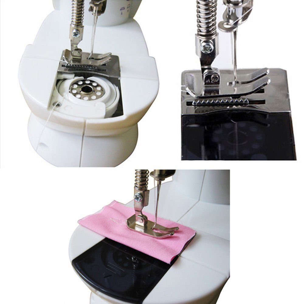 Portable Mini Electric Home Travel Sewing Machine Handheld Tool 2 Speed