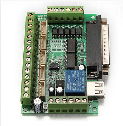 1pc 5 Axis CNC Breakout Board For Stepper Driver Controller Mach3 Mach 3 Arduino