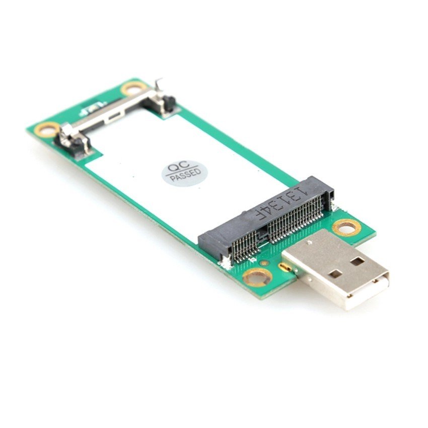 Mini PCI-E PCIE Wireless to USB Adapter Card with SIM Card Slot Test ...