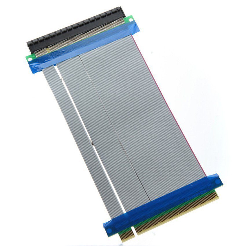 PCI E Express PCI-E PCIE 16X Slots Riser Card Flexible Ribbon Extender ...