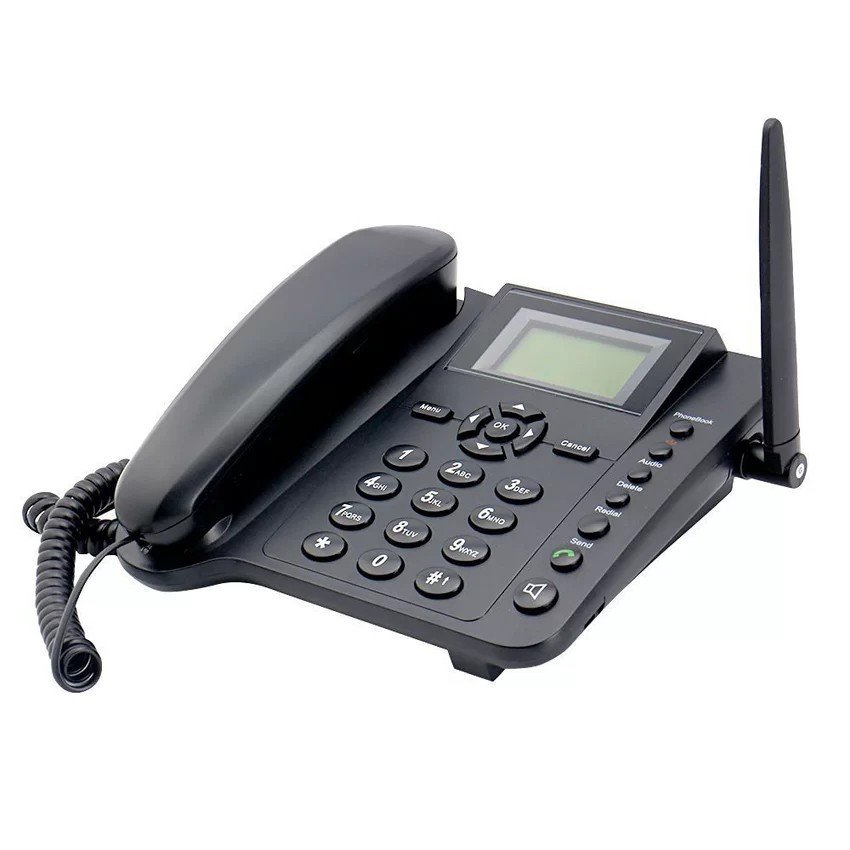 Wireless GSM Desktop Phone - Desktop Style Mobile Phone with SIM Card Slot