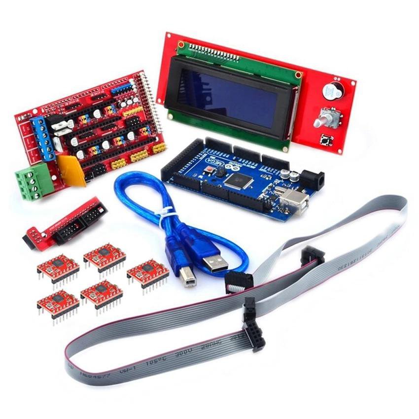 3D Printer Controller RAMPS 1.4 Mega 2560 R3 5x A4988 2004 LCD ...