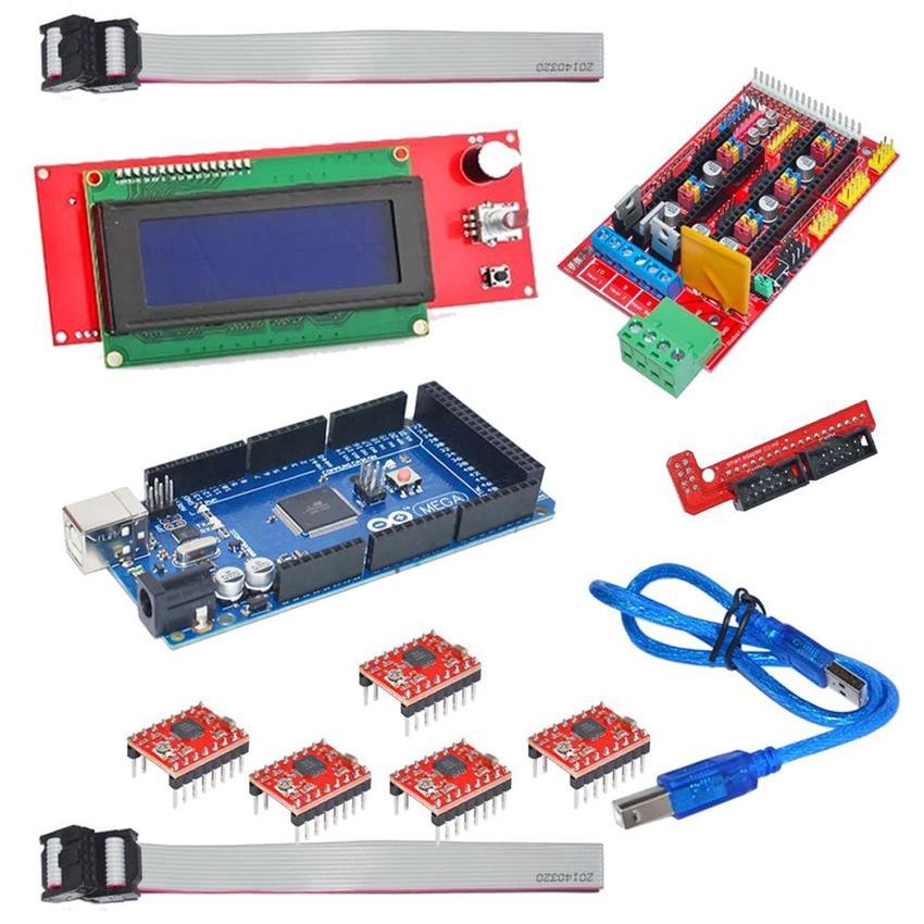 3D Printer Controller RAMPS 1.4 Mega 2560 R3 5x A4988 2004 LCD ...
