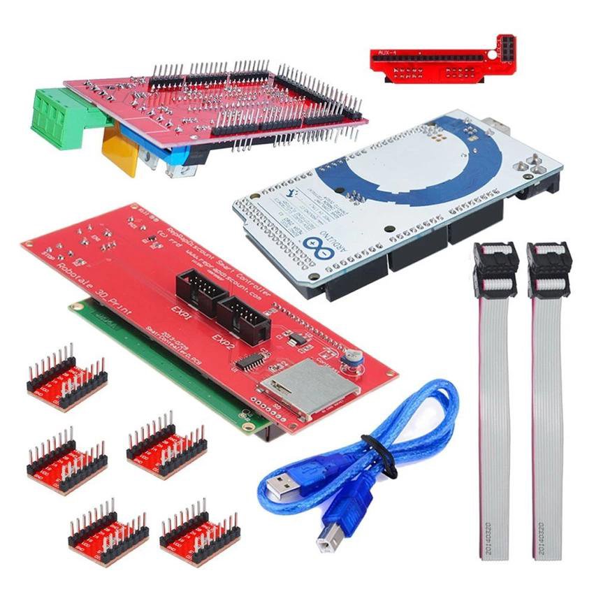 3D Printer Controller RAMPS 1.4 Mega 2560 R3 5x A4988 2004 LCD ...