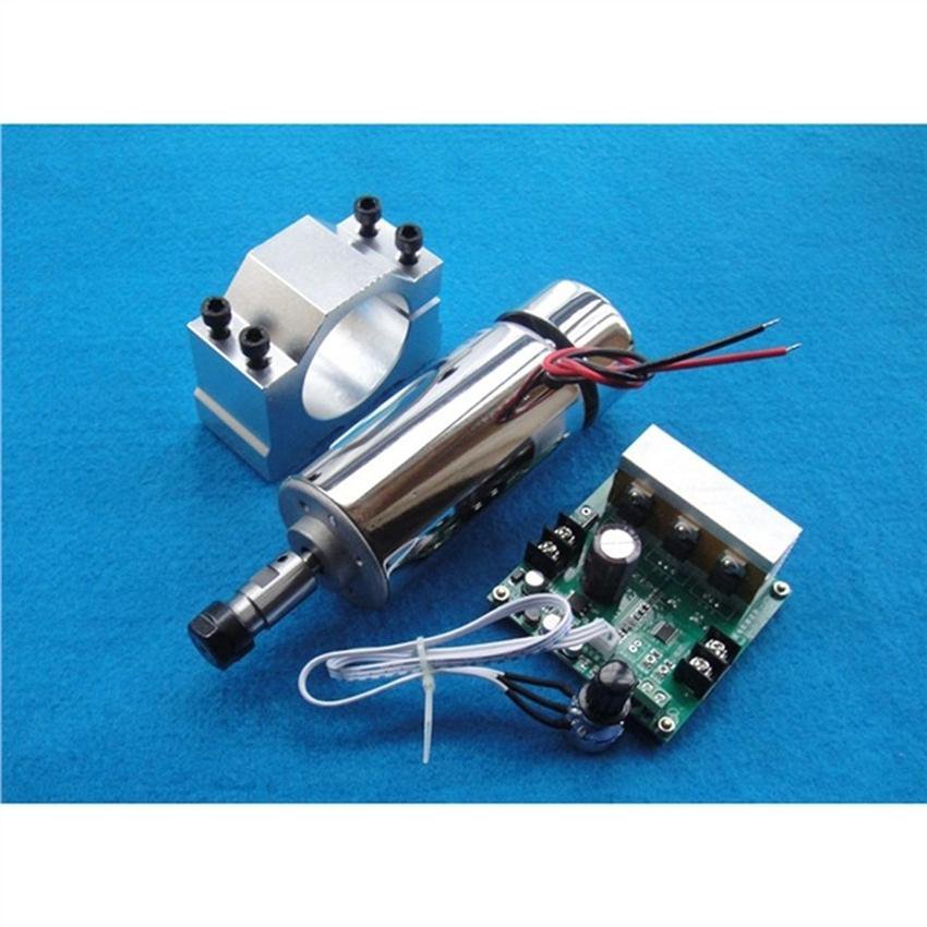 DC 12-48 400W CNC Spindle Motor ER11 With Mach3 Pwm Speed controller ...