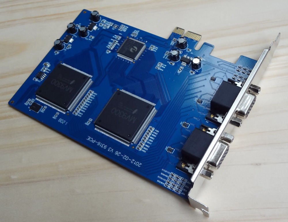 16 CH PCIE PCI-E CCTV Camera Video Capture 16CH PCIE DVR Card Support ...