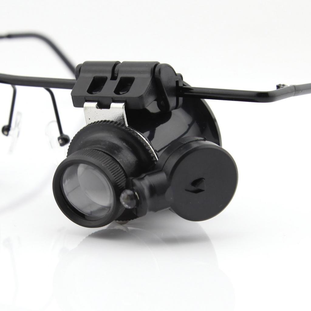 20X Watch Watches Repair Magnifier Magnifying Eyes Glasses With Led Light