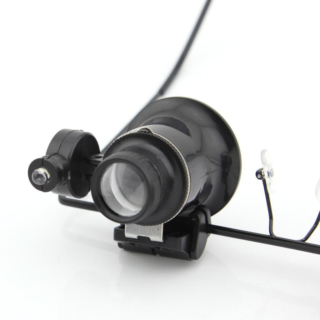 20X Watch Watches Repair Magnifier Magnifying Eyes Glasses With Led Light