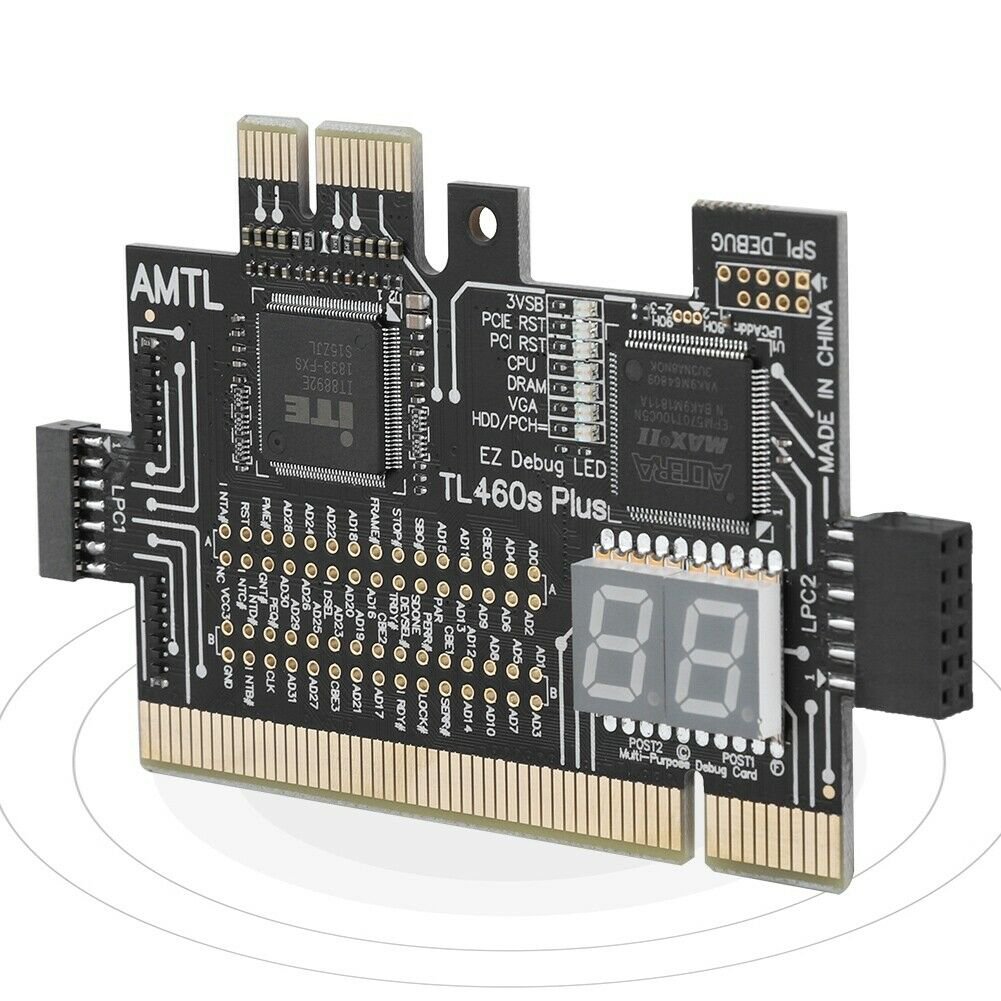 Upgrade PCI PCIE LPC EC Hardware Mainboard Diagnose Card Tester ...