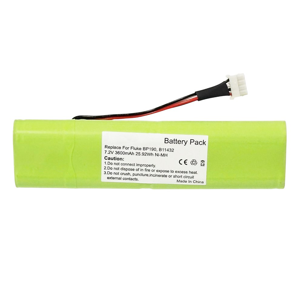 3600mAh BP190 Battery for Fluke ScopeMeter 192 192B 196 196B 196C 199 ...