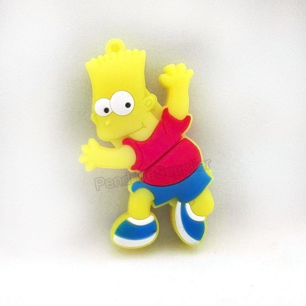 16GB Cartoon Naughty Pendrive Bart The Simpsons USB Flash drive Memory ...