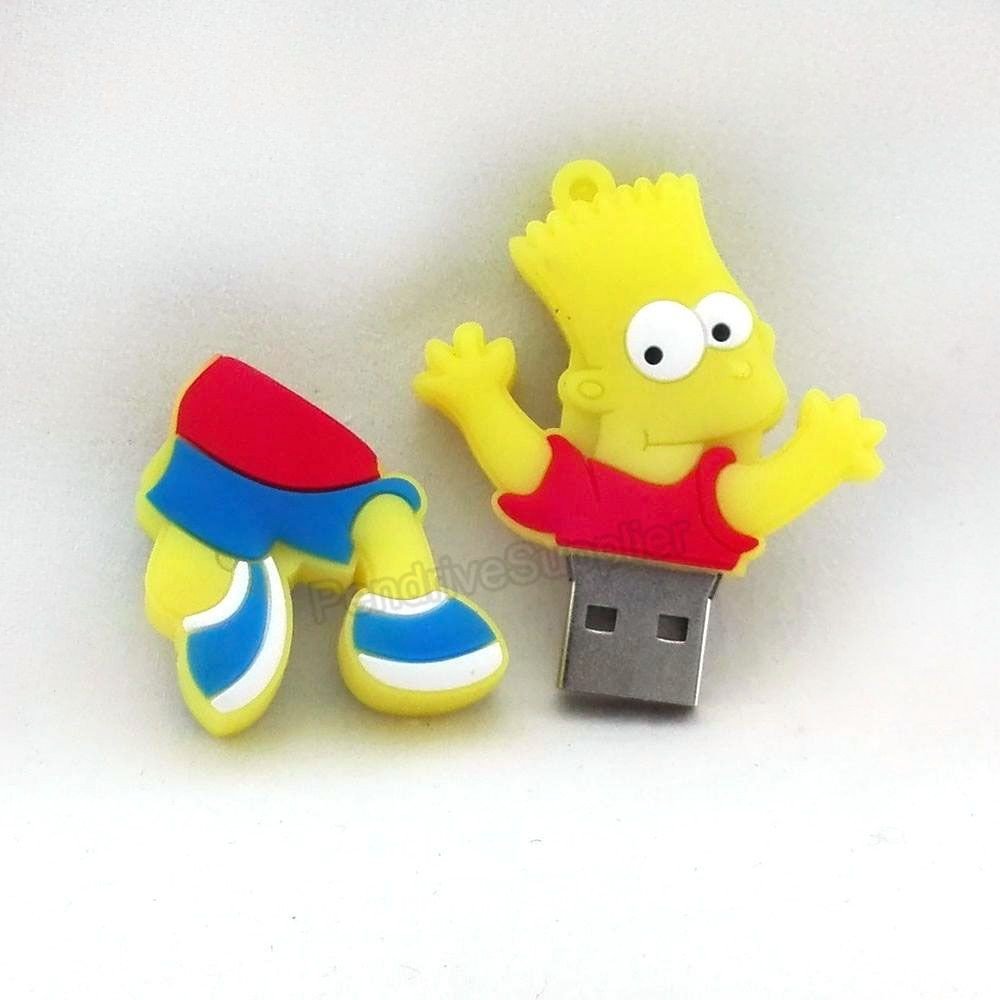 16GB Cartoon Naughty Pendrive Bart The Simpsons USB Flash drive Memory ...