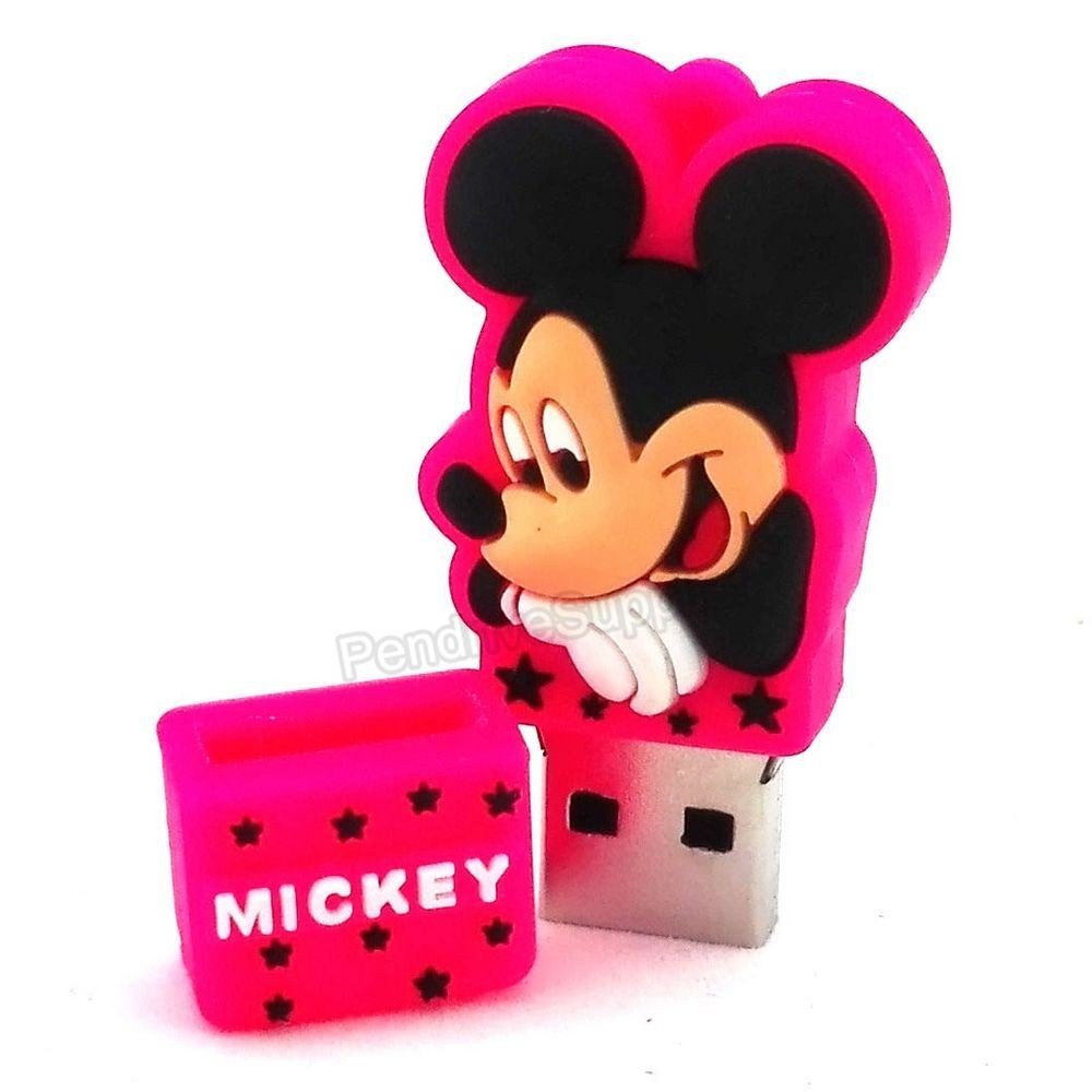 16GB Pink Pendrive Mickey Mouse Cartoon USB Flash drive Memory Thumb ...