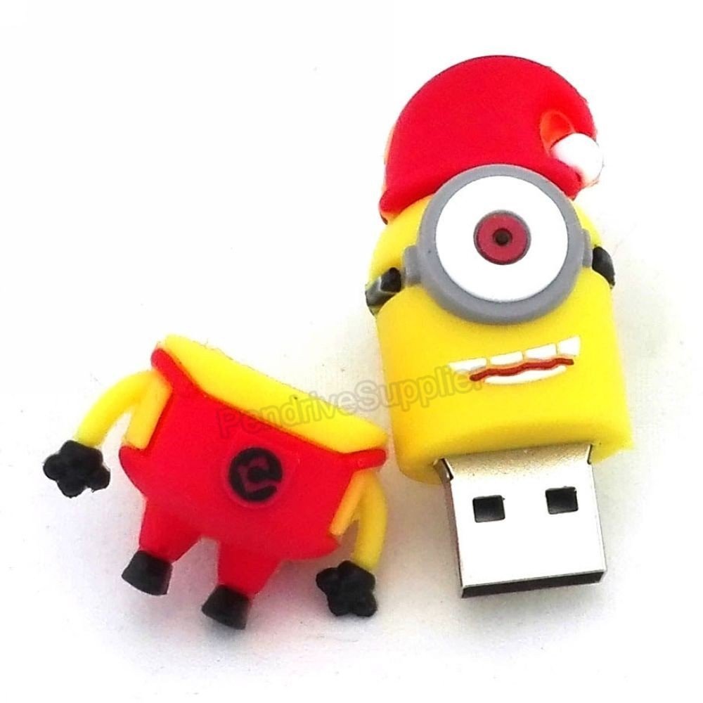 16GB One Eye Pendrive Minions in Christmas Hat USB Flash drive Memory ...