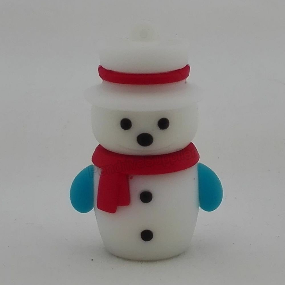 16GB White Hat Pendrive Snowman in Red Scarf USB Flash drive Memory ...