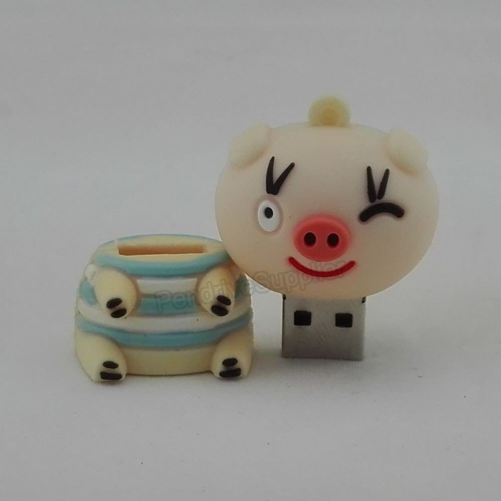 16GB One Eye Open Pendrive Cute Three Pigs Fairytales Model USB Flash ...