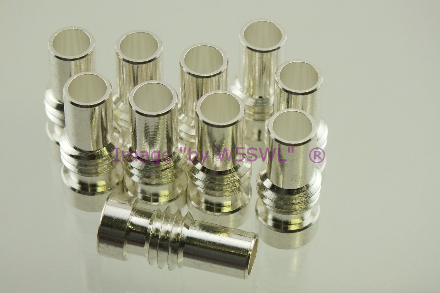 Coax Connector Silver Reducer for PL-259 UG-176 for RG-8X RG-59 10-Pack ...