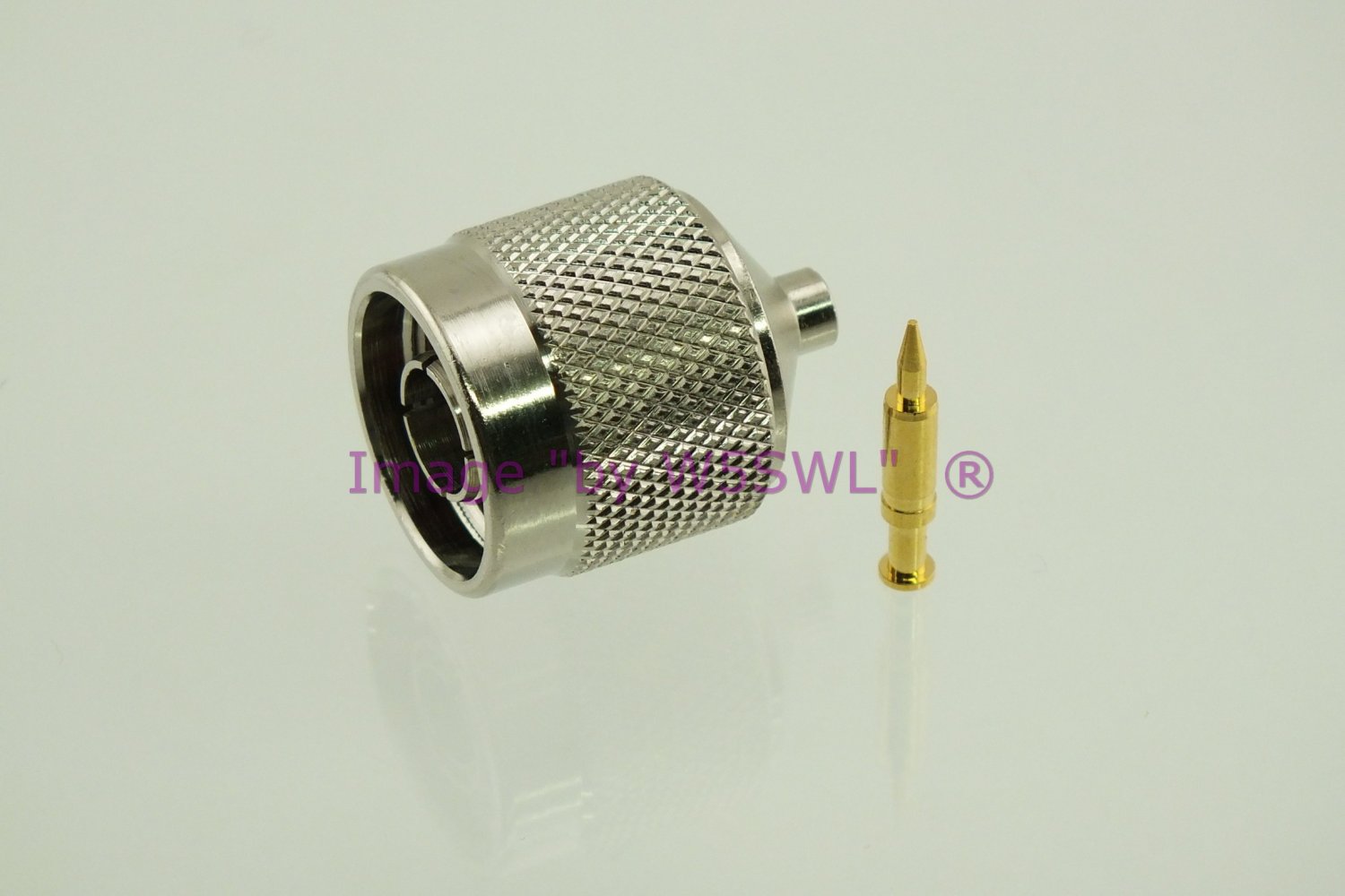Coax Connector N Male for Semi-Rigid 0.141 Series Line - by W5SWL