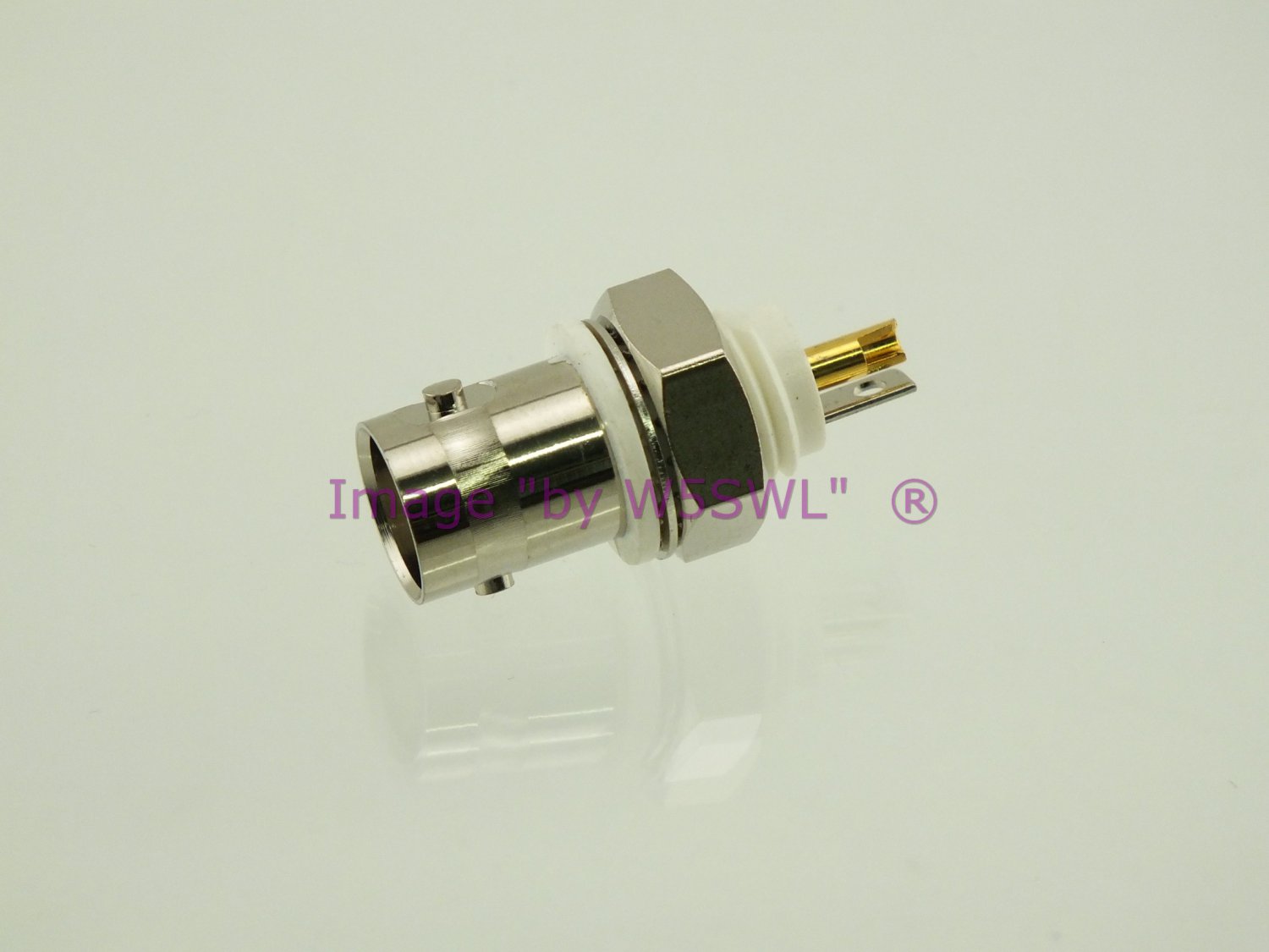 Coax Connector BNC Isolated Female Bulkhead Chassis Mount - by W5SWL
