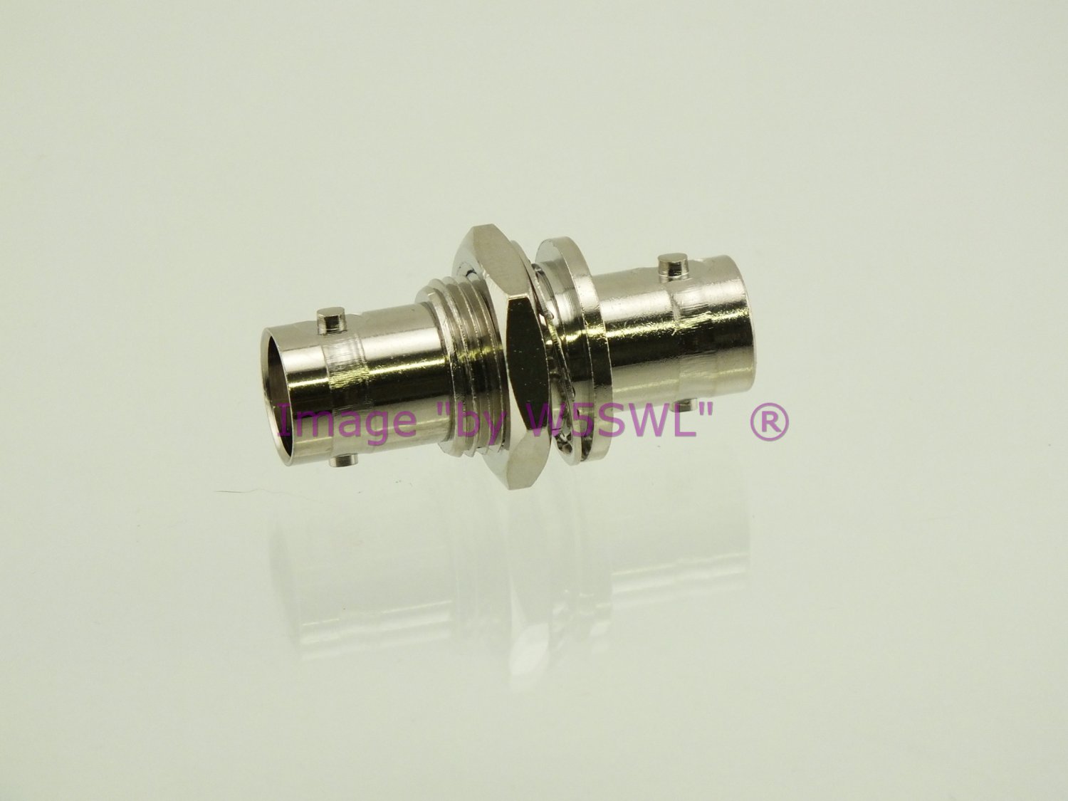Coax Connector BNC Female to BNC Female Bulkhead Chassis Mount - by W5SWL