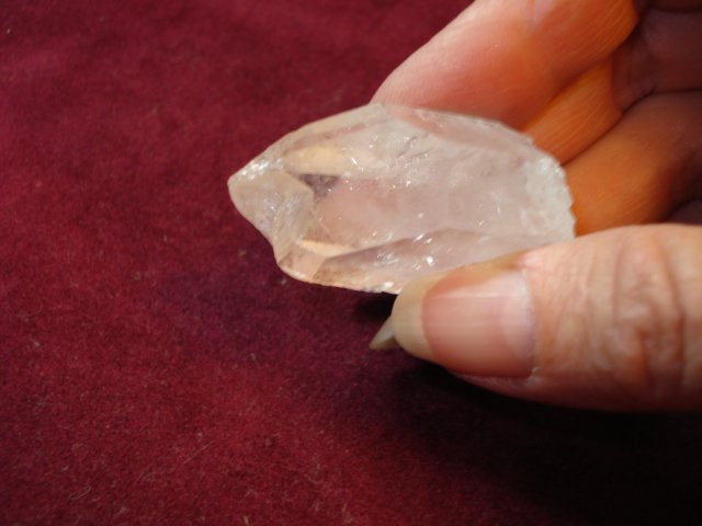 ARKANSAS QUARTZ GROWTH INTERFERENCE CRYSTAL POINT-REIKI #20128308