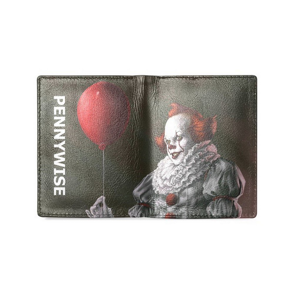 Pennywise Scary Clown Horror PU Leather Bifold Wallet