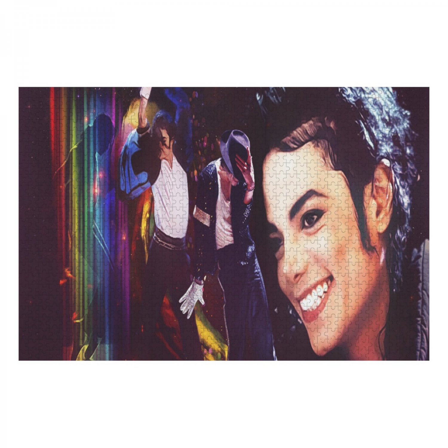 Michael Jackson King of Pop Legend Wooden Photo Puzzle (1000 Pieces)