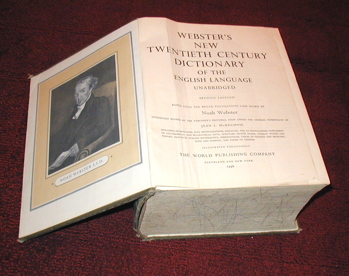 Vintage Websters Dictionary HUGE