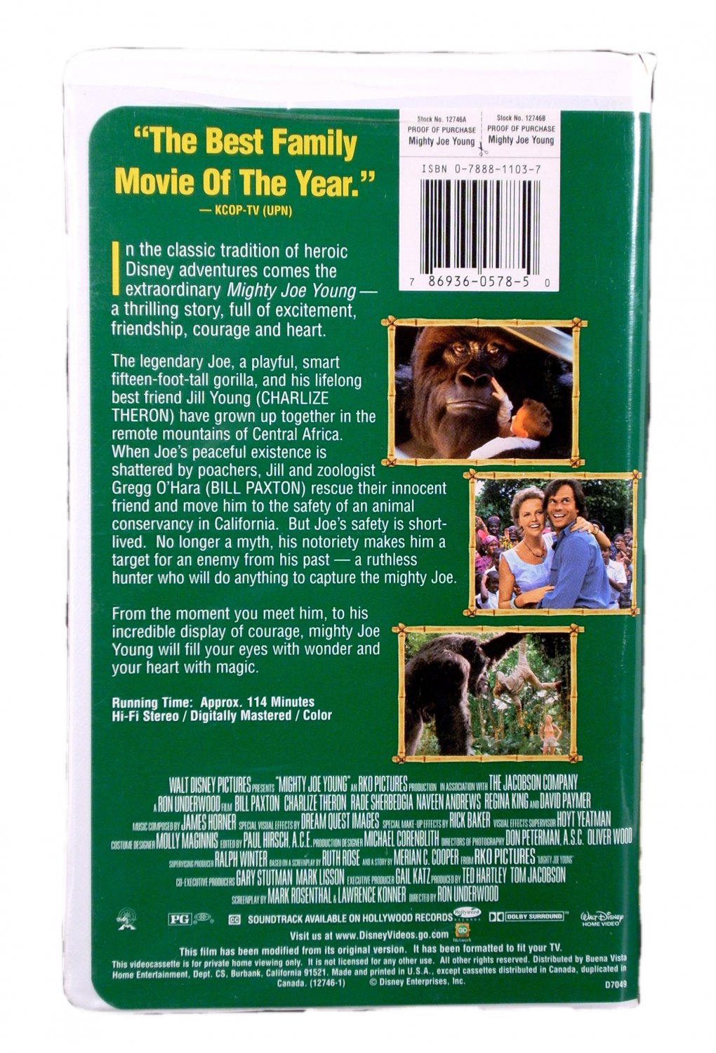 Disney's Mighty Joe Young (VHS, 1999)