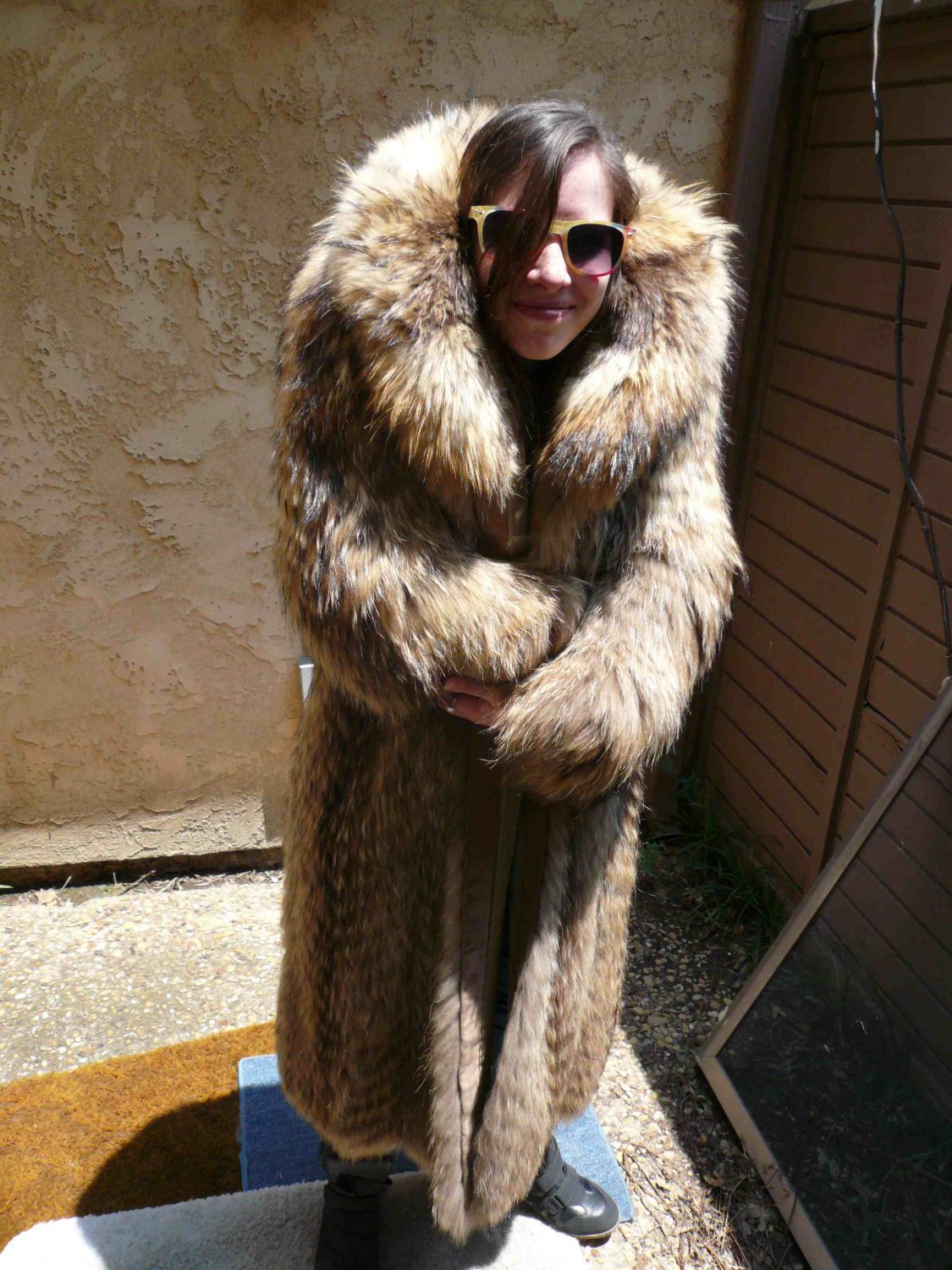 Full Length Tanuki Fur Coat (#128)