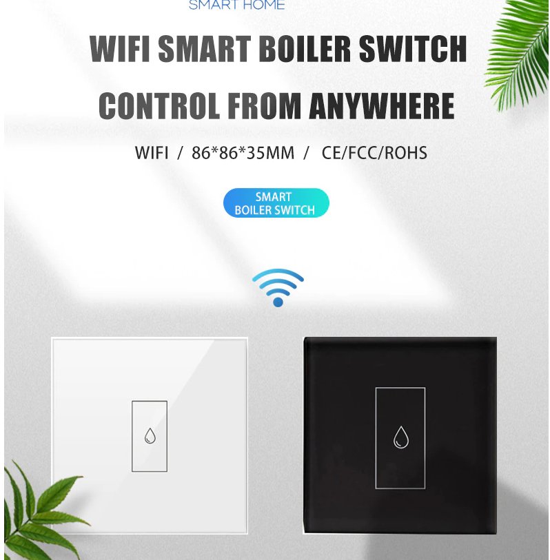 Tuya EU Wifi Boiler Smart Switch 20A 4400w with Timer