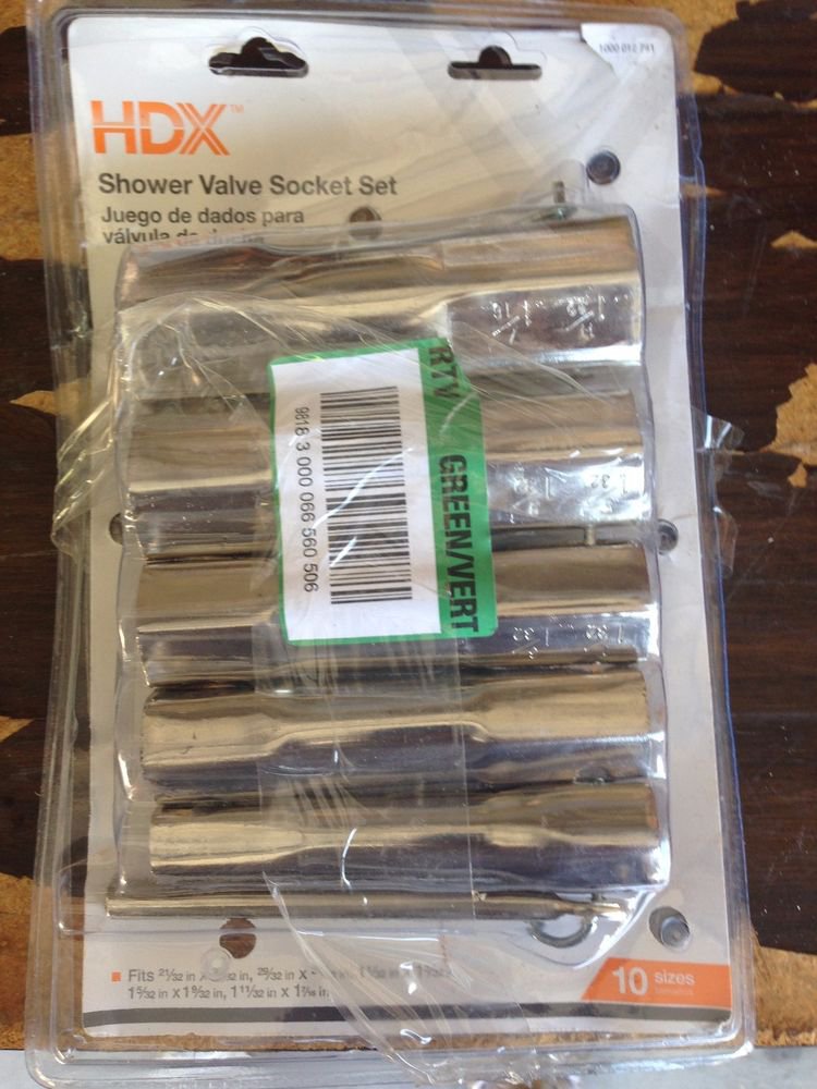 HDX 10 piece shower valve socket set