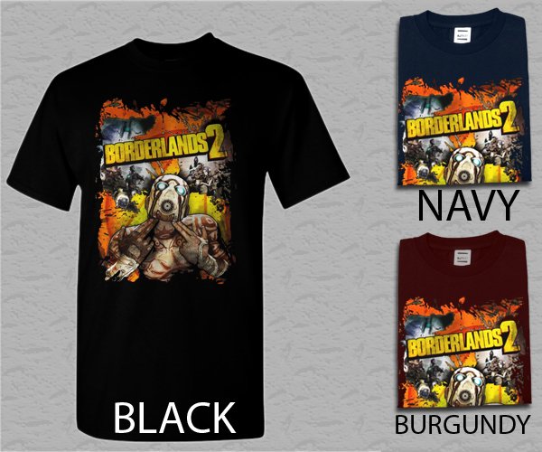 Men T Shirt Borderlands 2 Characters Adult T-Shirt S - XXL