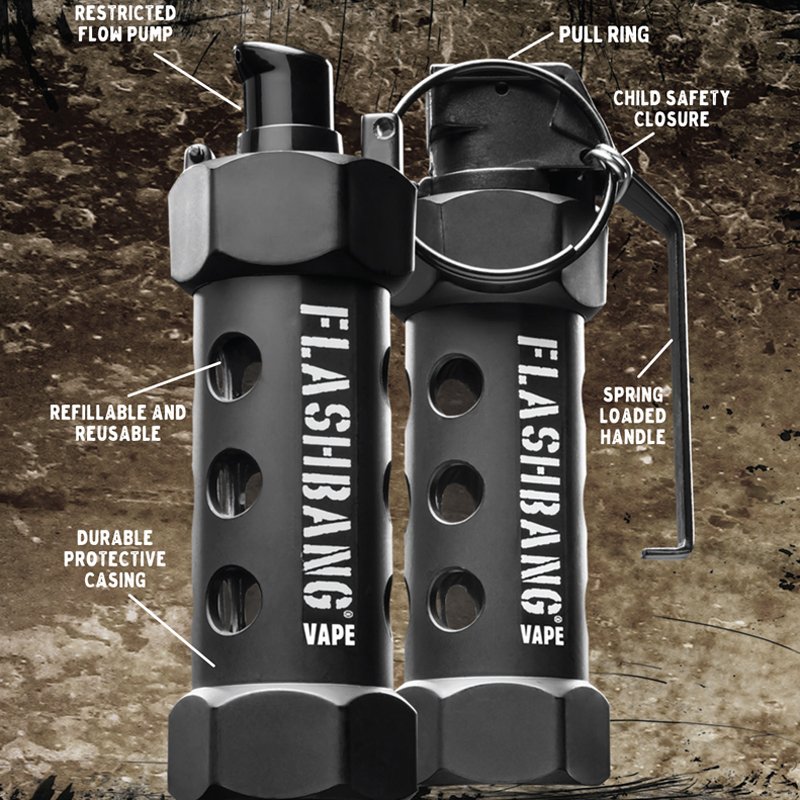 Flashbang Pump Dispenser - All Black Empty