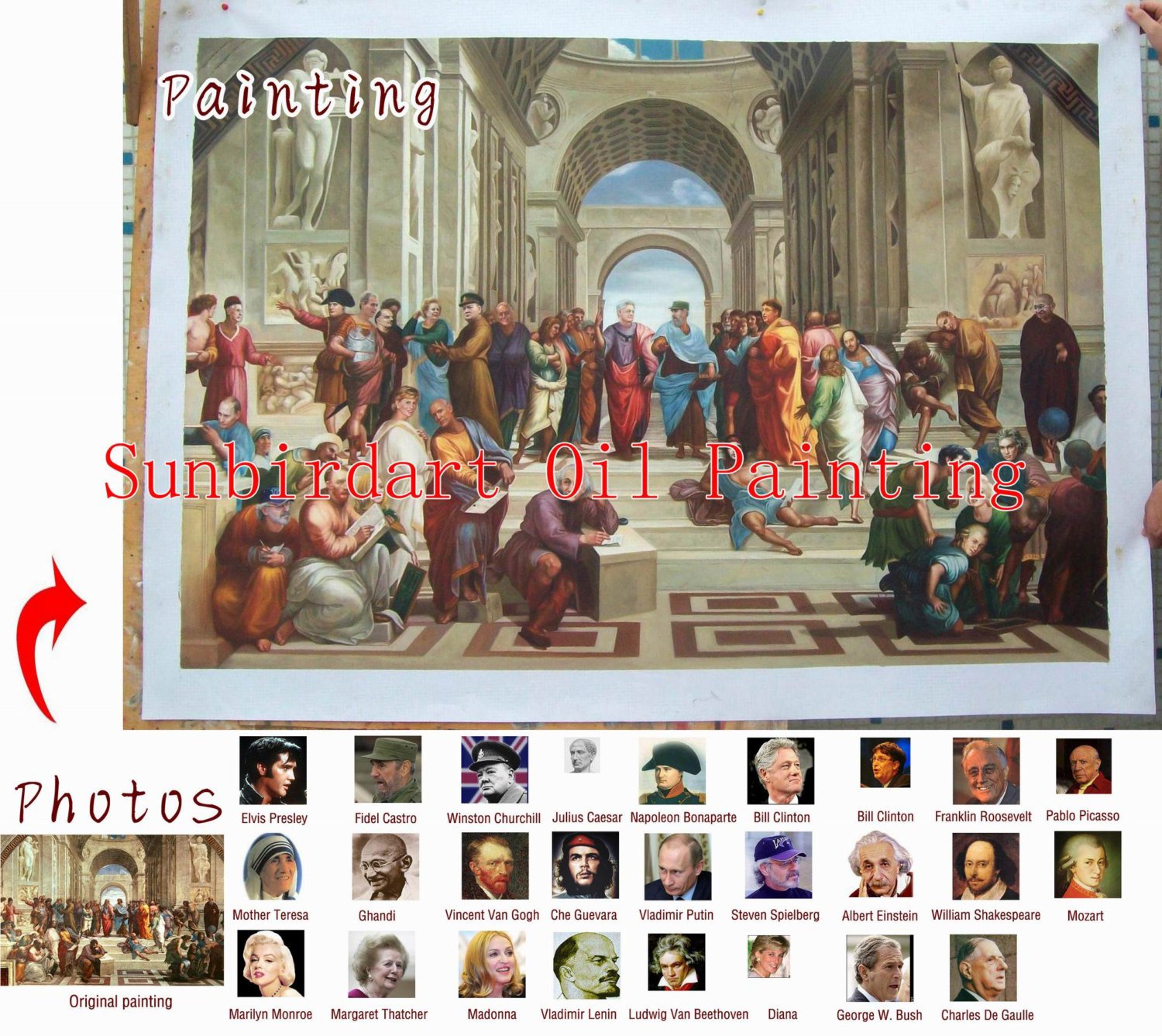 Oil Painting-Custom original oil portrait painting from your photos ...