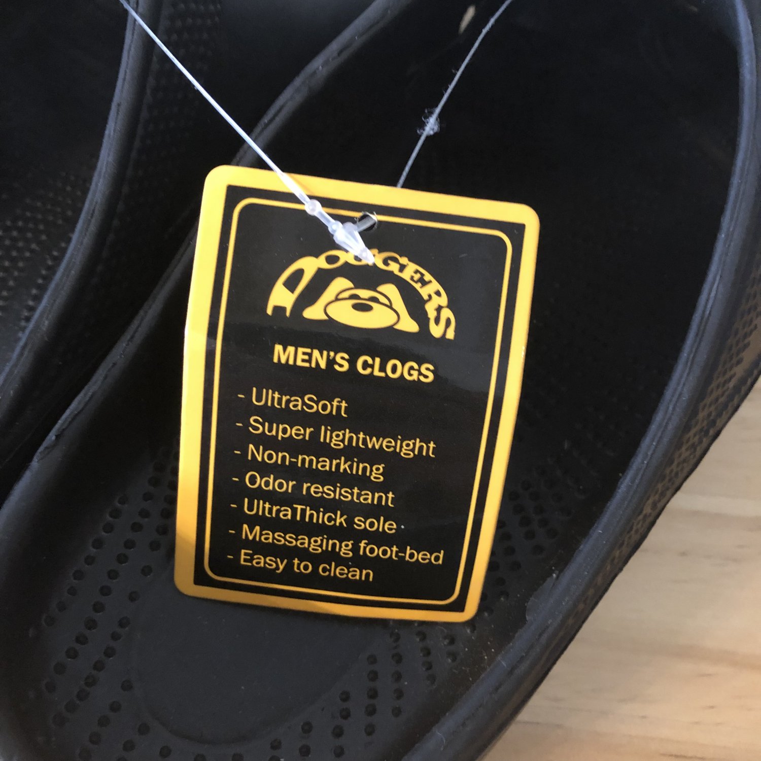 Doggers Clogs Shoes Mens M 10/11 Black