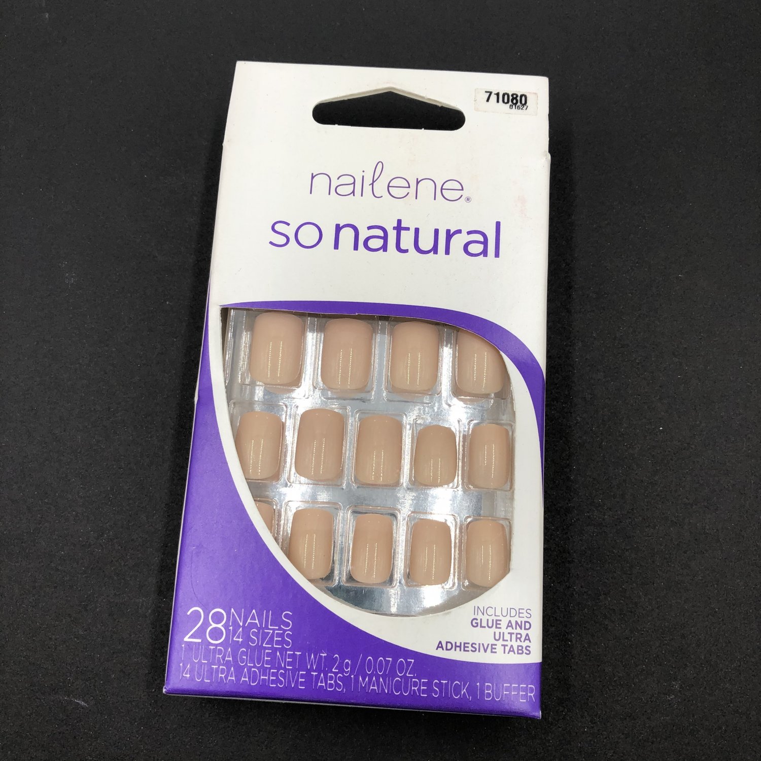 Nailene So Natural Acrylic Nails Kit Nude Shimmer 71080