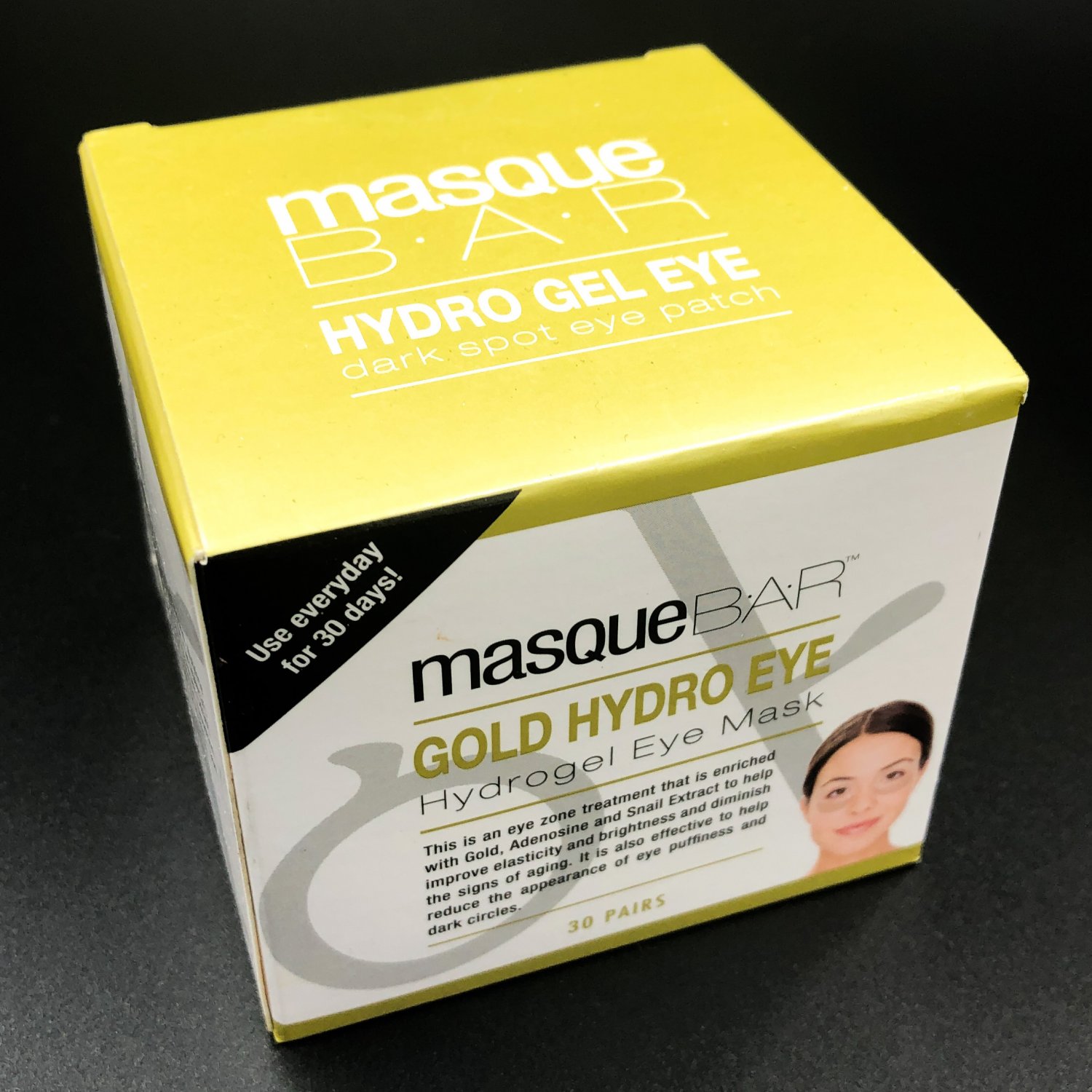 masqueBAR Gold Hydro Eye Hydrogel Eye Mask 30-Ct