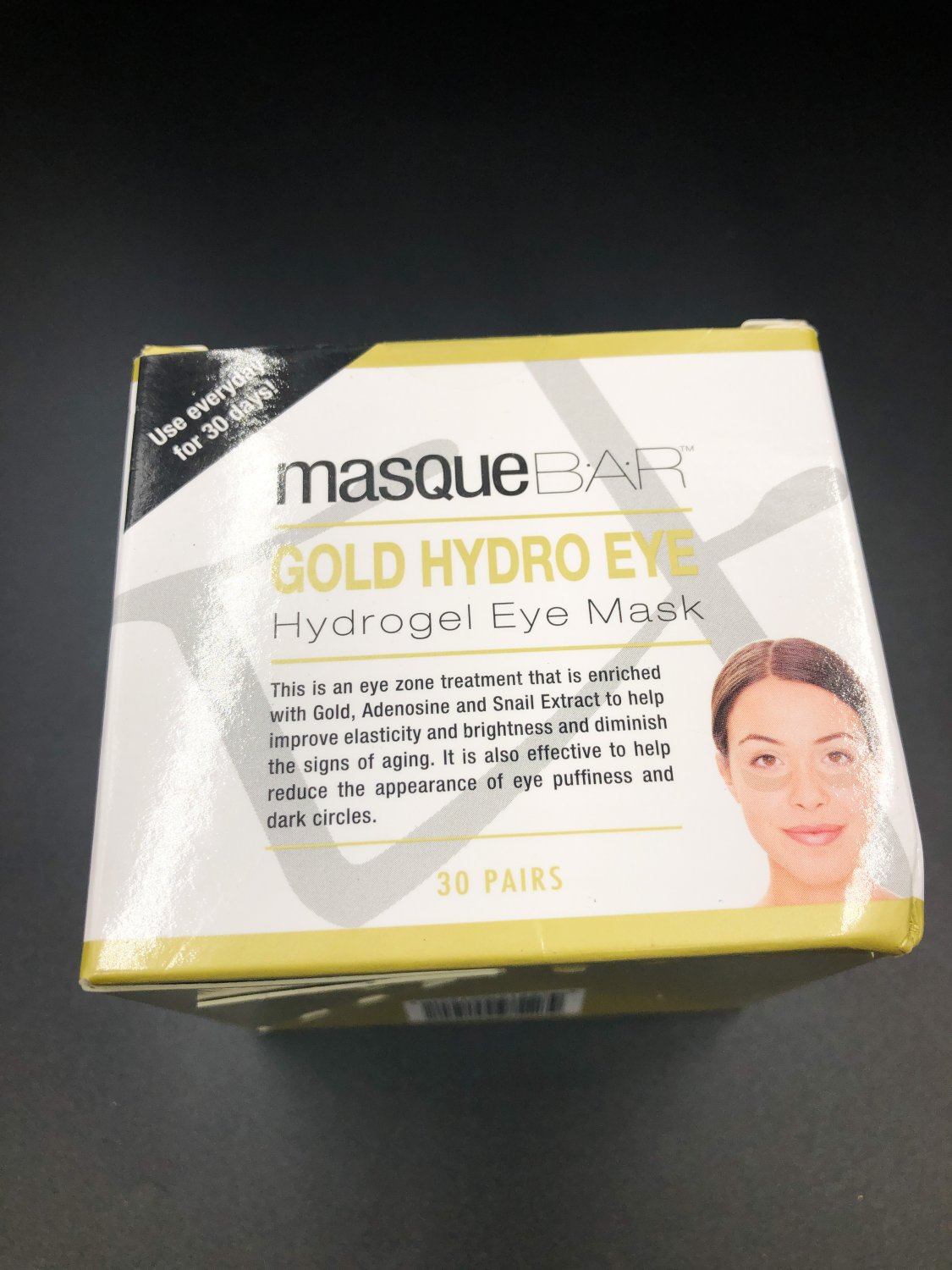 masqueBAR Gold Hydro Eye Hydrogel Eye Mask 30-Ct