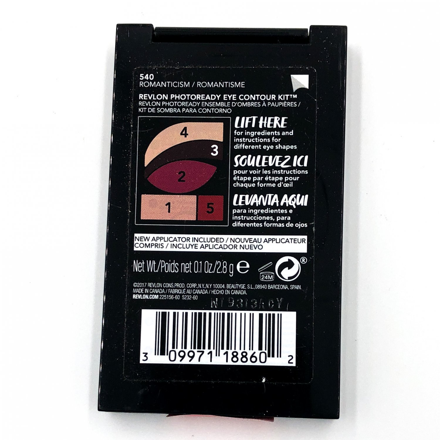 Revlon Photoready Eye Contour Kit Eyeshadow Palette 540 Romanticism mauve