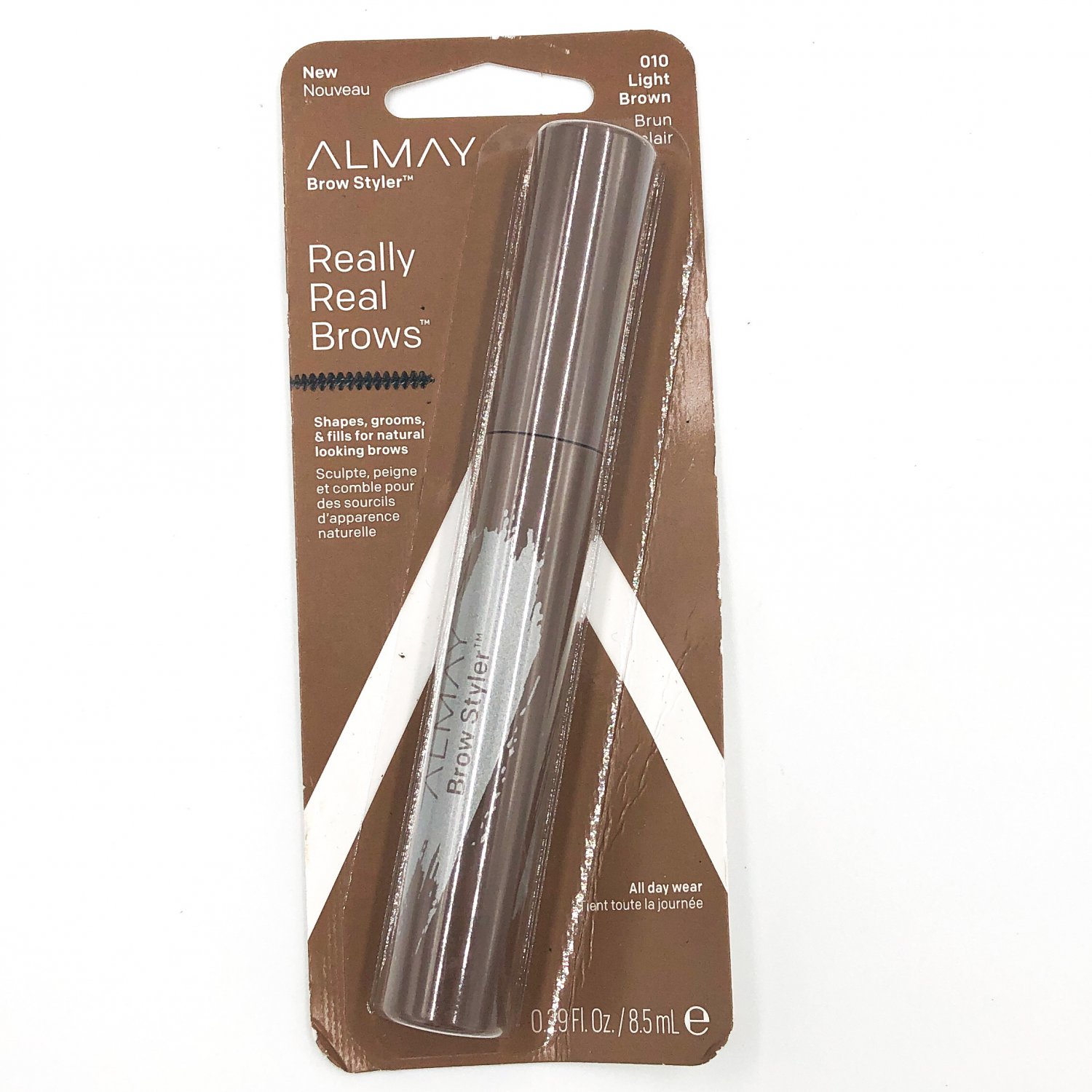 Almay Brow Styler Really Real Brows Brow Mascara 010 Light Brown