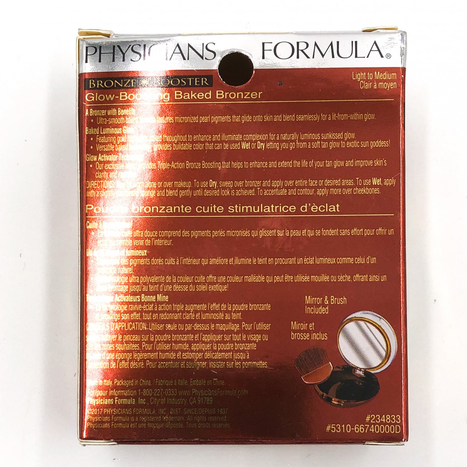 Physicians Formula Bronze Booster Light to Medium Glow-Boosting Pressed ...