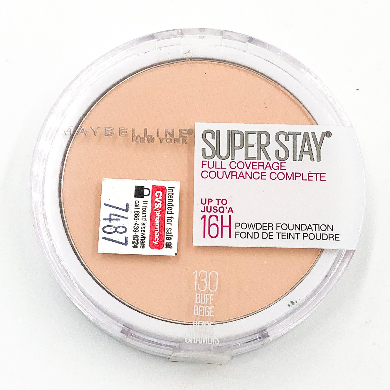 Maybelline Super Stay Full Coverage Matte Finish Powder Foundation 130 Buff