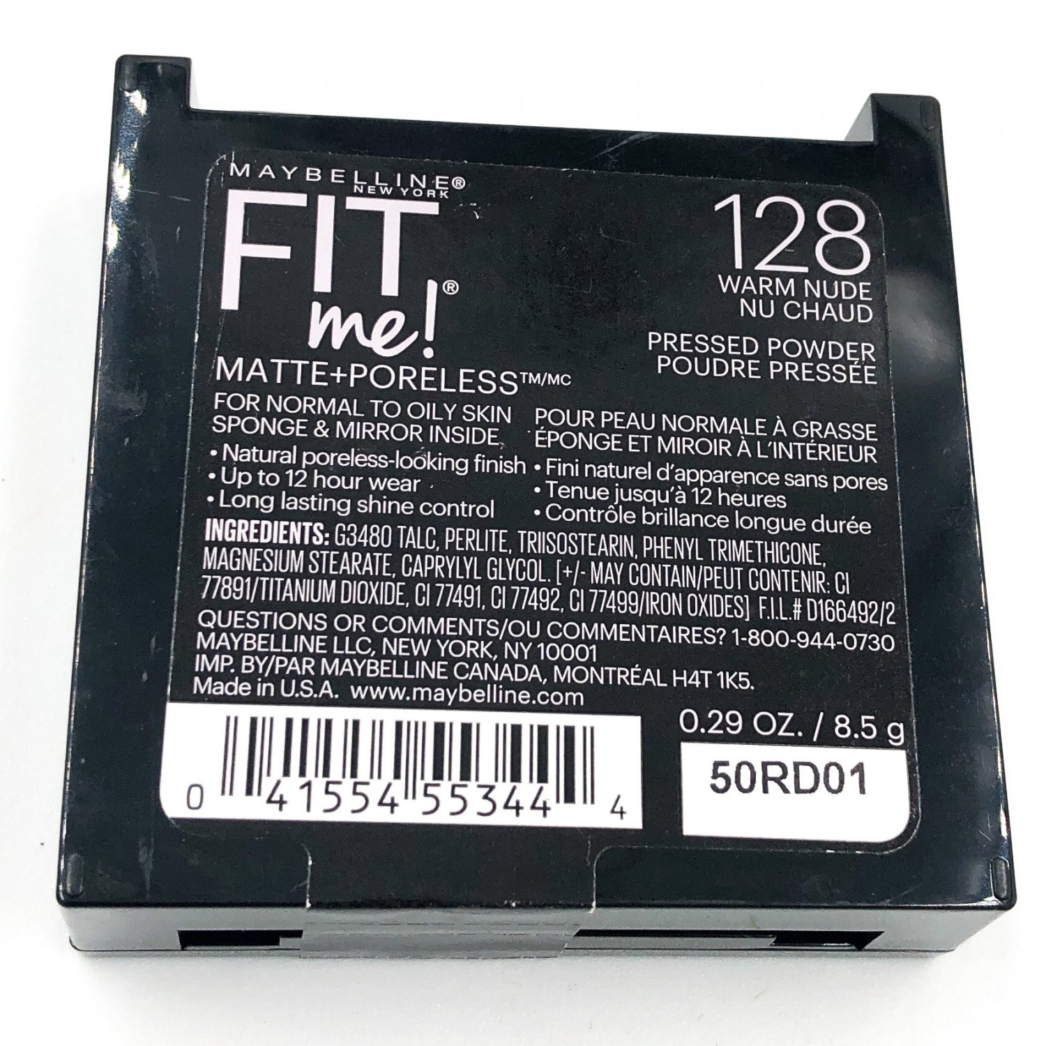 Maybelline Fit Me Matte + Poreless Pressed Powder 128 Warm Nude