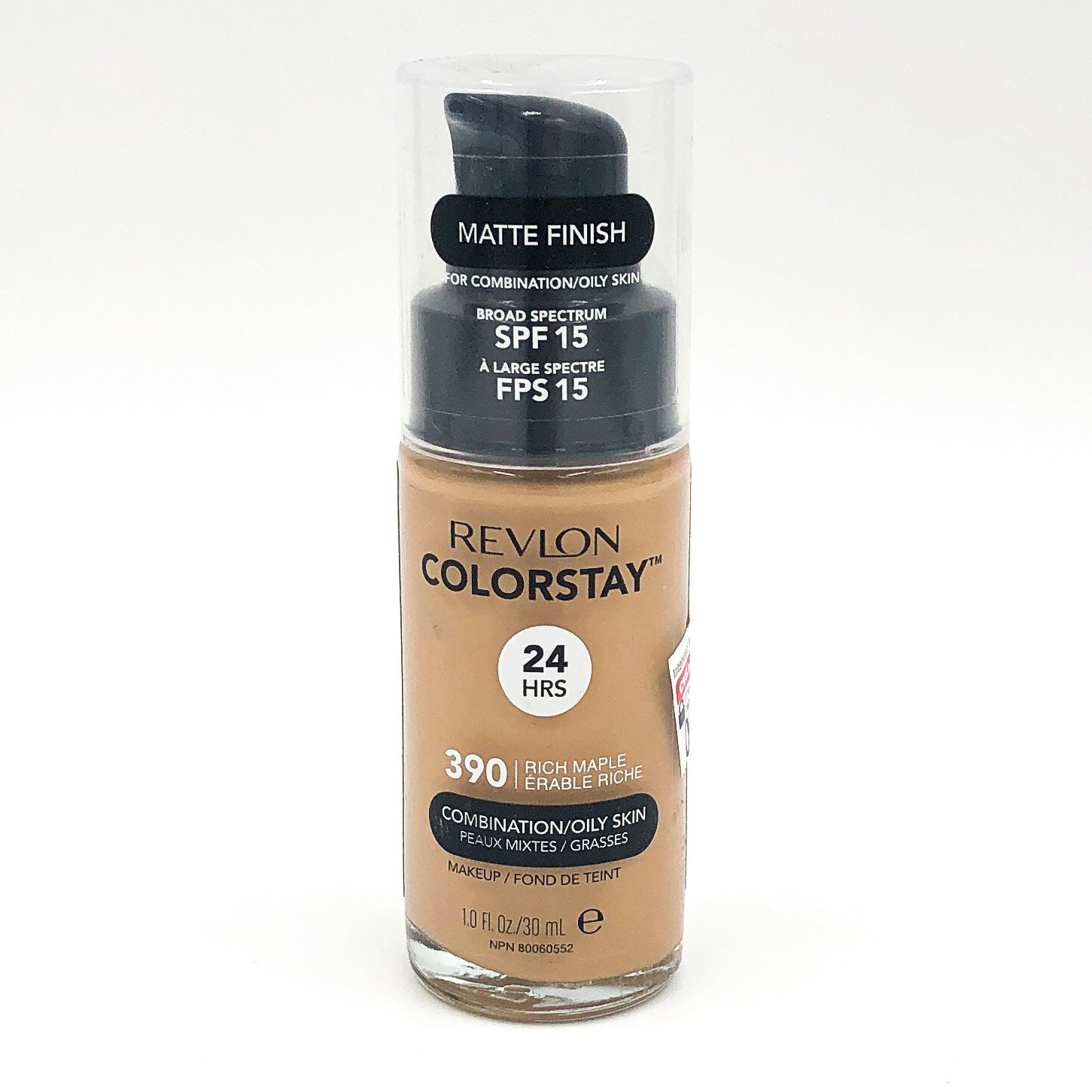 Revlon ColorStay Matte Finish Foundation 390 Rich Maple Combination ...