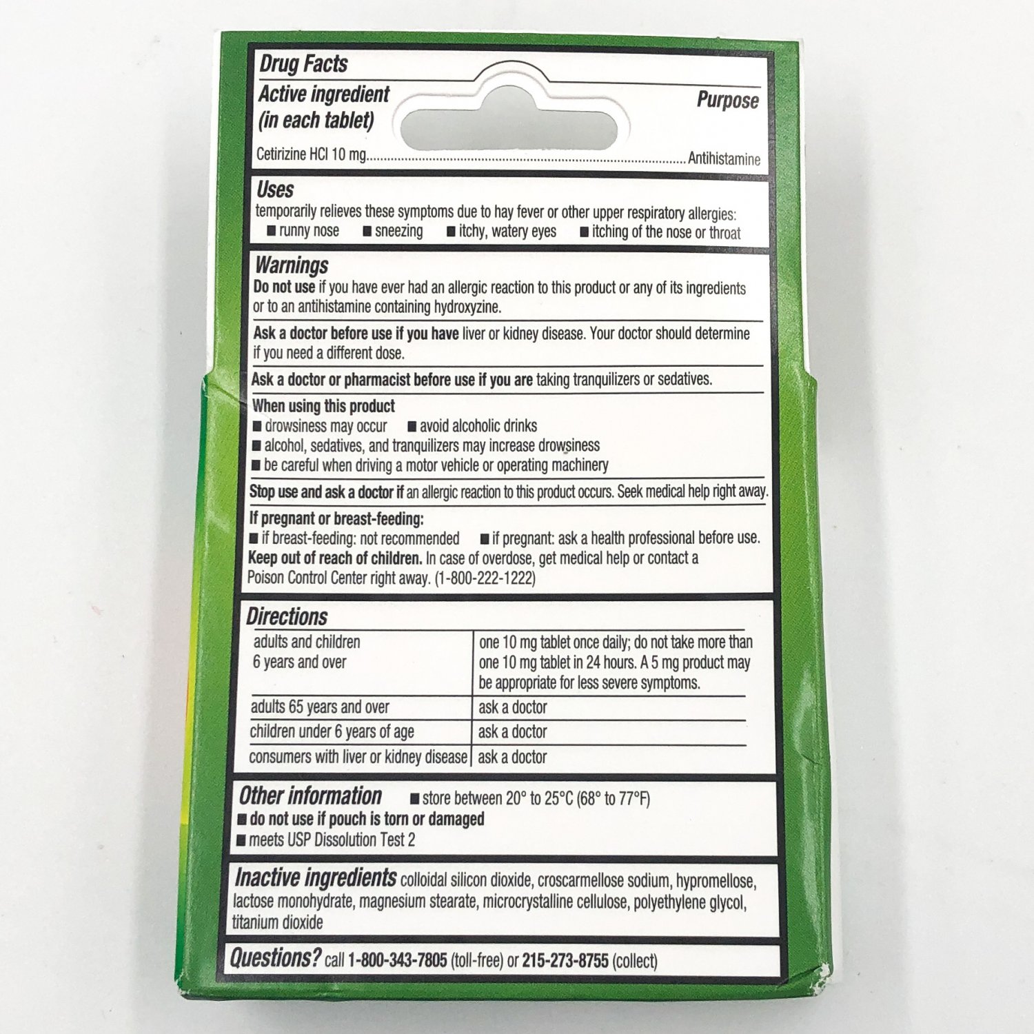 Zyrtec 24-Hour Allergy Tablets 3 Travel Size Go Packs