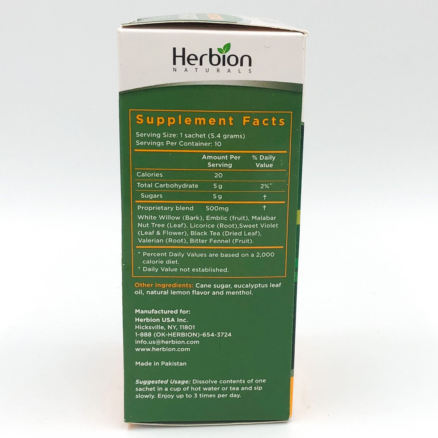 Herbion Naturals Respiratory Care Herbal Granules Lemon Flavor