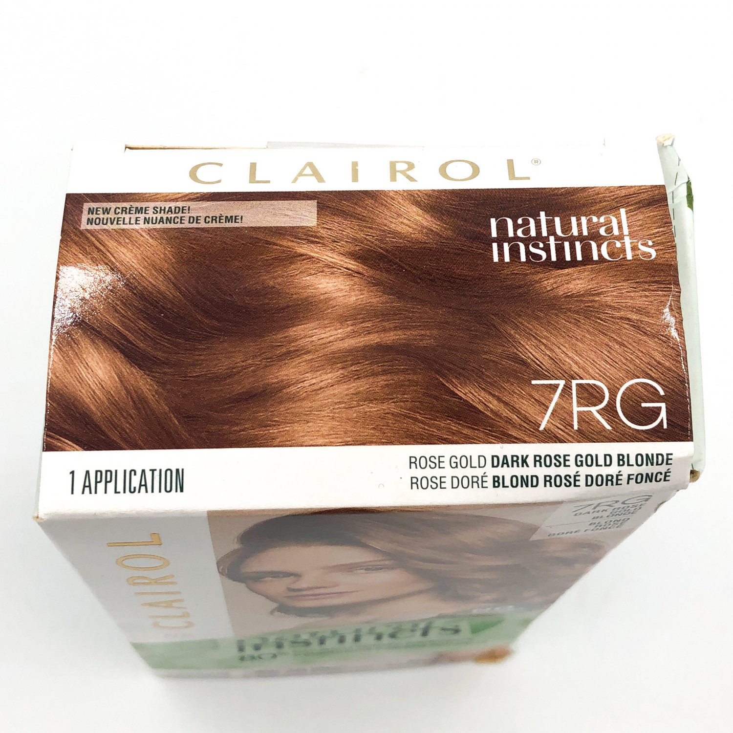 Clairol Natural Instincts 7RG Dark Rose Gold Blonde Hair Color Dye