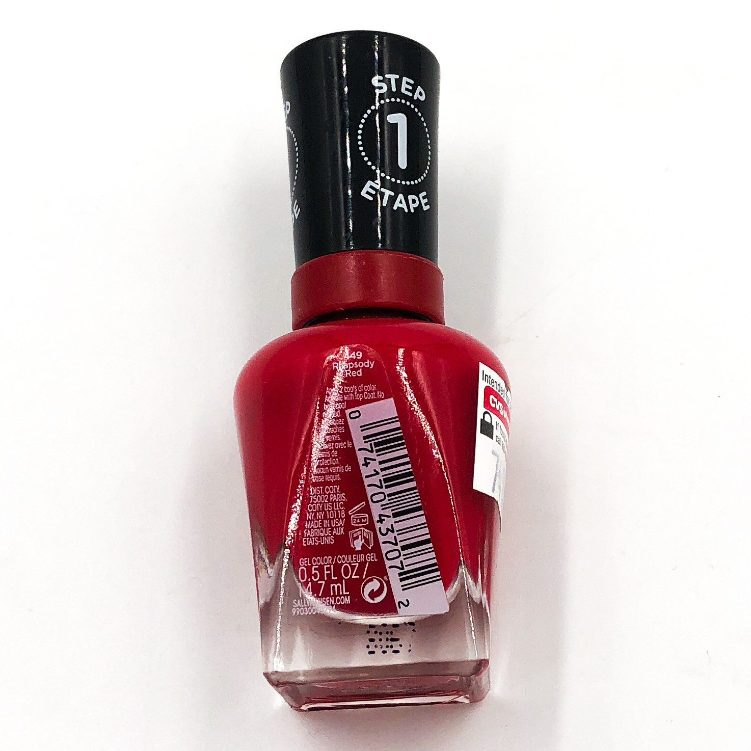 Sally Hansen Miracle Gel Nail Polish 449 Rhapsody Red