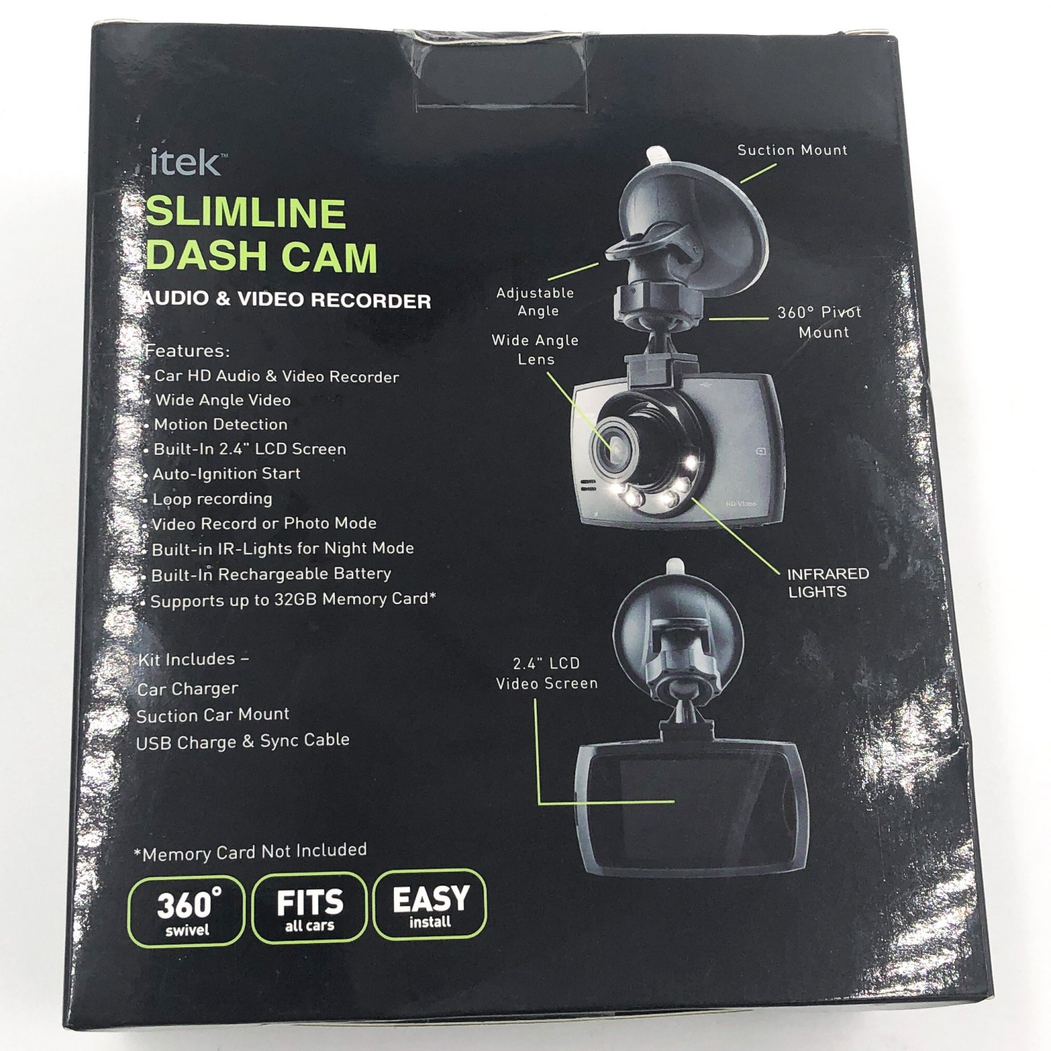 itek Slimline Dash Cam 615690